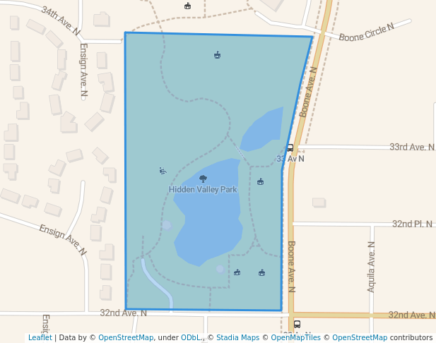 Hidden Valley Park in New Hope | Map and Routes