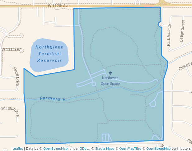 Northwest Open Space in Northglenn | Map and Routes