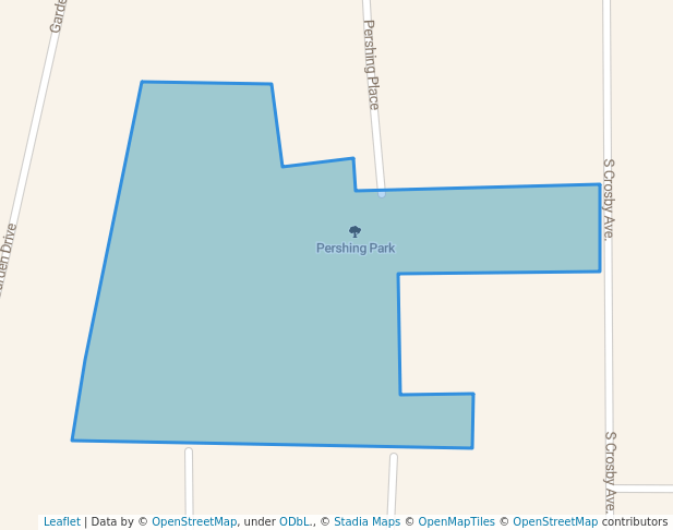 Pershing Park in Janesville | Map and Routes