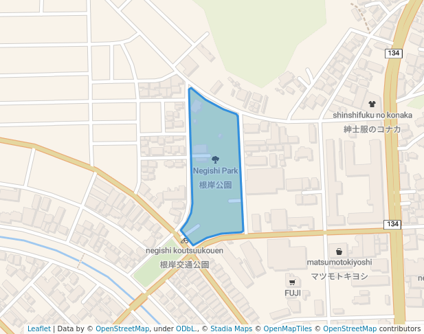 Negishi Park in Yokosuka | Map and Routes