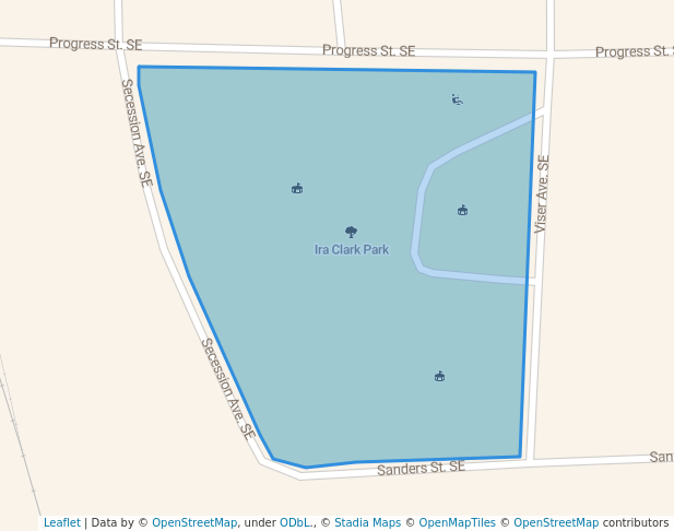Ira Clark Park in Camden | Map and Routes