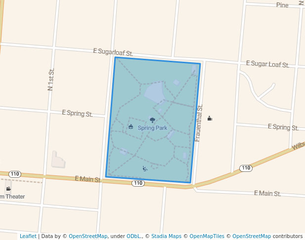 Spring Park in Heber Springs | Map and Routes