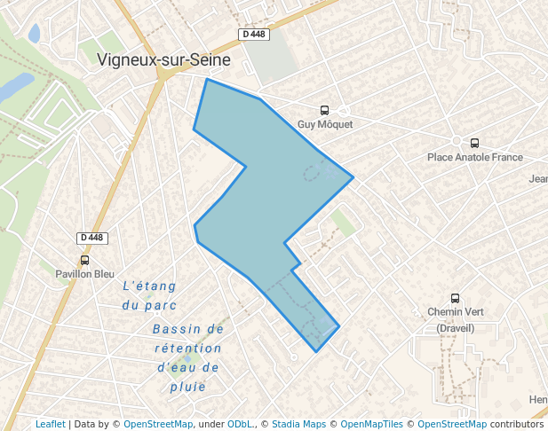 Parc du Gros Buisson in Draveil | Map and Routes