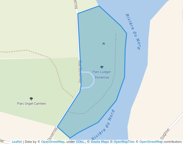 Parc Ludger-Duvernay in Saint-Jérôme | Map and Routes