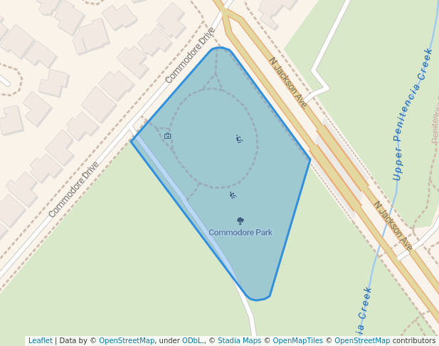 Commodore Park in San Jose | Map and Routes