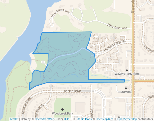 Hunters Ridge Park in Lansing | Map and Routes