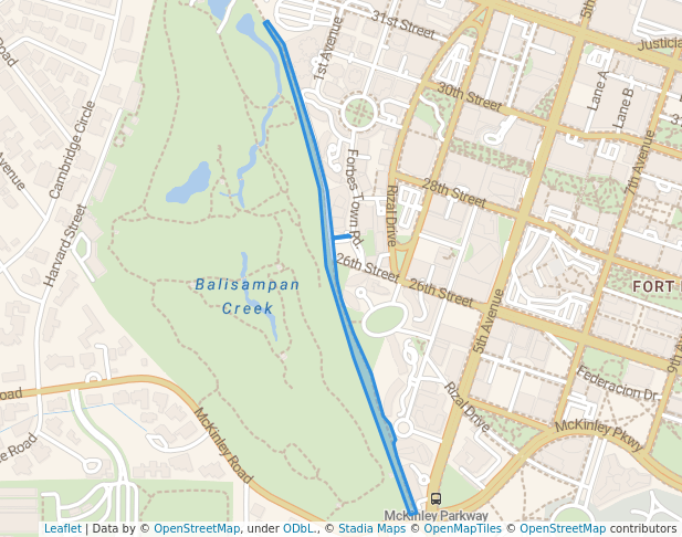BGC Greenway Park in Taguig | Map and Routes