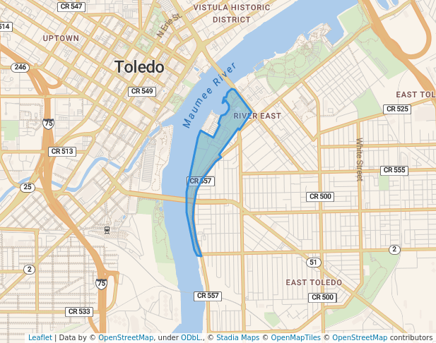 Thomas Edison Park in Toledo | Map and Routes