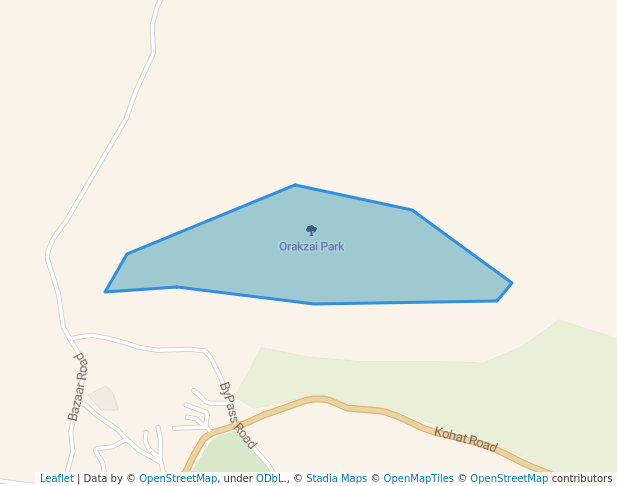 Orakzai Park in Hangu | Map and Routes