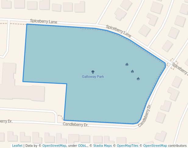 Galloway Park in Mesquite | Map and Routes