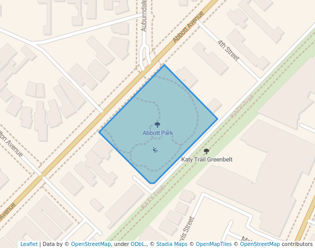 Abbott Park in Dallas | Map and Routes