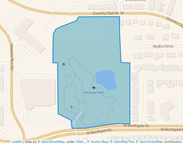 Victoria Park in Irving | Map and Routes