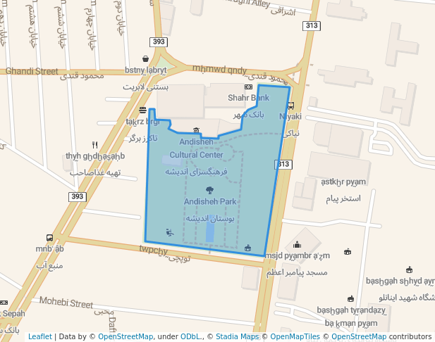 Andisheh Park in Tehran | Map and Routes