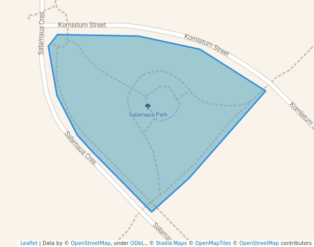 Salamaua Park in Holsworthy | Map and Routes