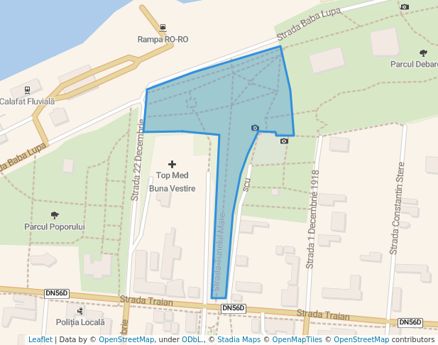 Parcul 1877 in Calafat | Map and Routes