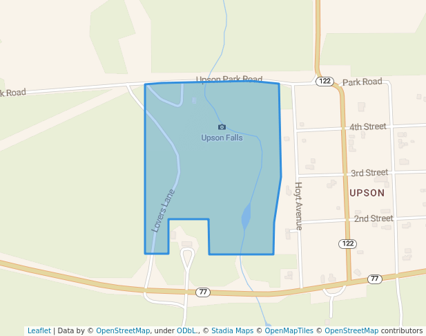 Upson Park in Upson | Map and Routes