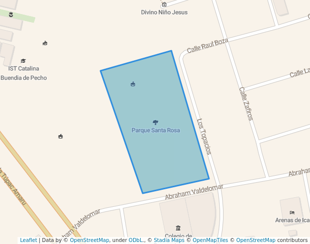 Parque Santa Rosa in Ica | Map and Routes