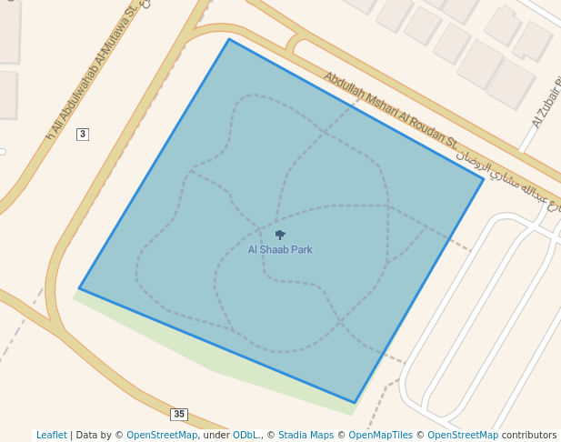 Al Shaab Park in Al Kuwayt | Map and Routes
