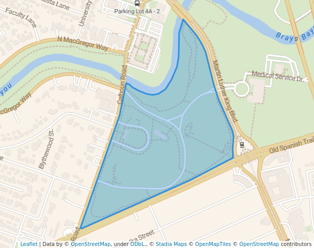MacGregor Park in Houston | Map and Routes