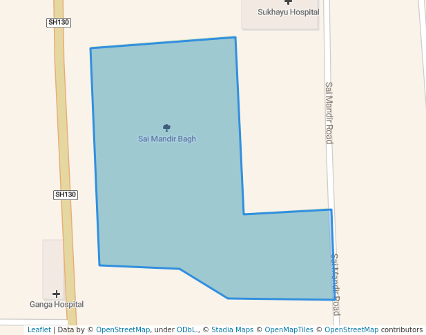 Sai Mandir Bagh in Gadhinglaj | Map and Routes