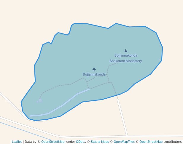 Bojjannakonda in Rebaka | Map and Routes
