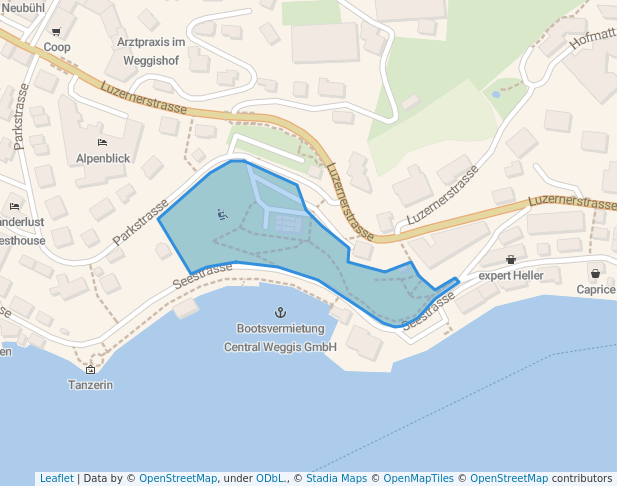 Gemeindepark in Weggis | Map and Routes