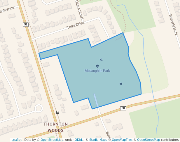 McLaughlin Park in Oshawa | Map and Routes