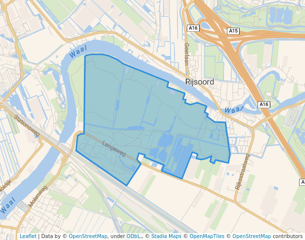 Waalbos in Ridderkerk | Map and Routes