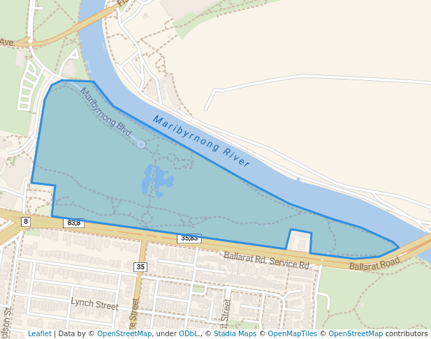 Footscray Park in Footscray | Map and Routes
