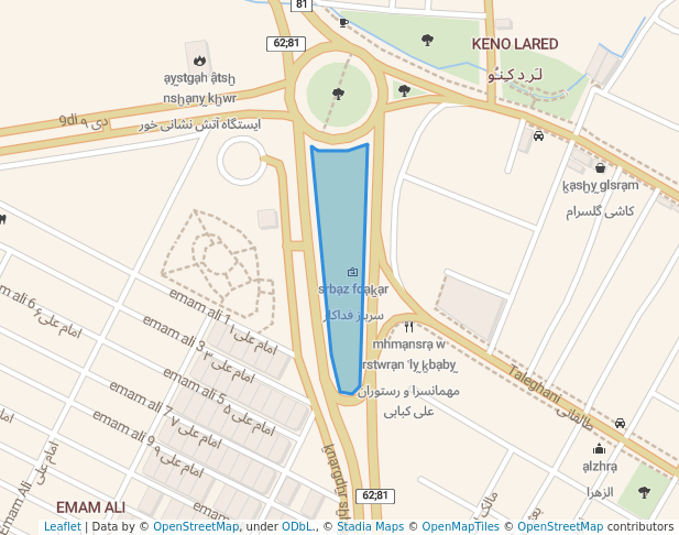بوستان in Khur | Map and Routes