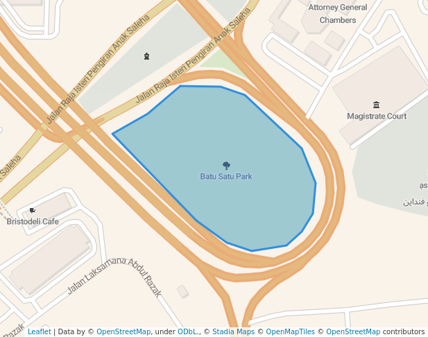 Batu Satu Park in Bandar Seri Begawan | Map and Routes