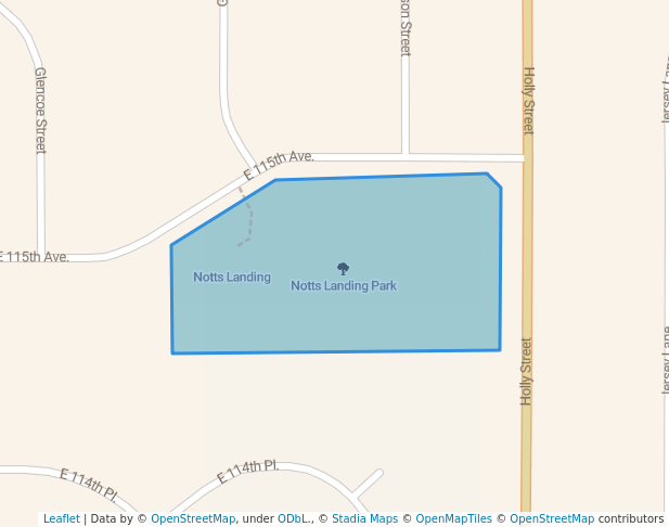 Notts Landing Park in Thornton | Map and Routes