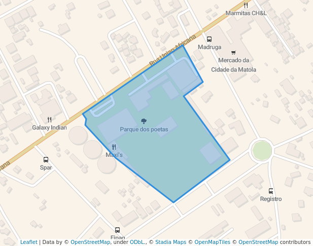 Parque dos poetas in Matola | Map and Routes