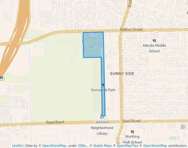 Sunnyside Park in Houston | Map and Routes