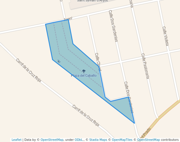 Plaza del Caballo in La Gangosa | Map and Routes