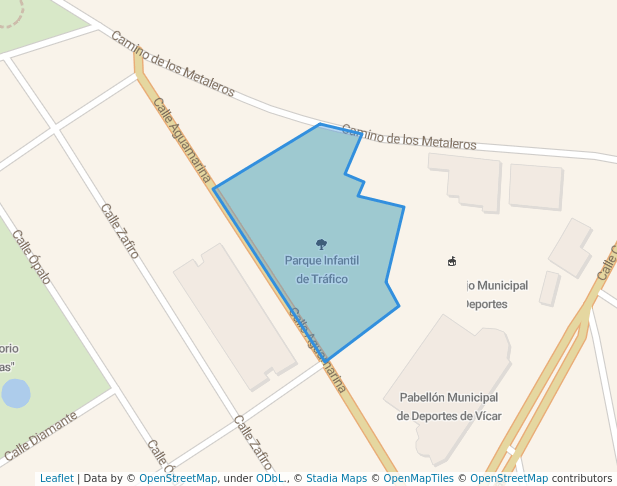 Parque Infantil de Tráfico in La Gangosa | Map and Routes