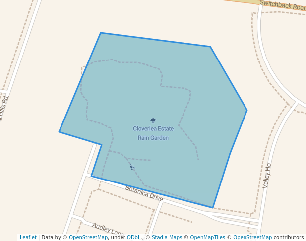 Cloverlea Estate Rain Garden in Chirnside Park | Map and Routes