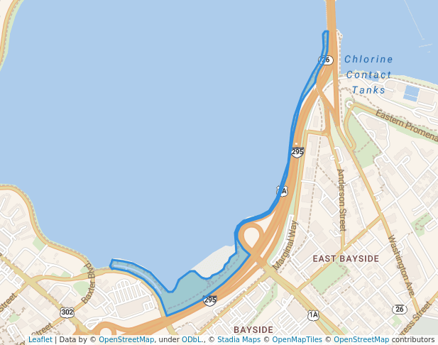 Back Cove Trail South park in Portland | Map and Routes