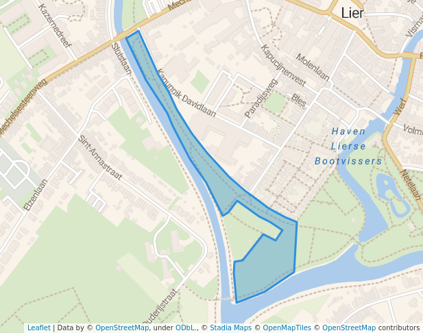 Lierse Stadsvesten in Lier | Map and Routes