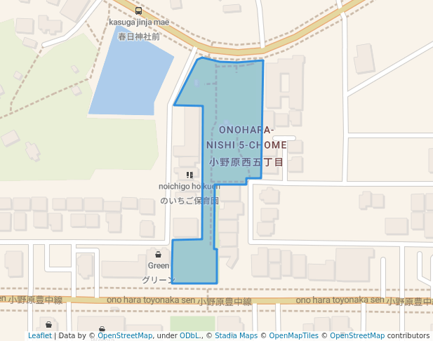 小野原公園 in Minoh | Map and Routes