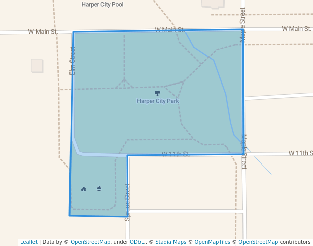 Harper City Park in Harper | Map and Routes