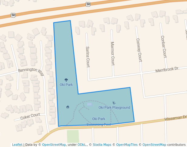 Oki Park in Sacramento | Map and Routes