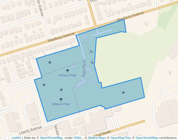 Wilson Park in Mineola | Map and Routes