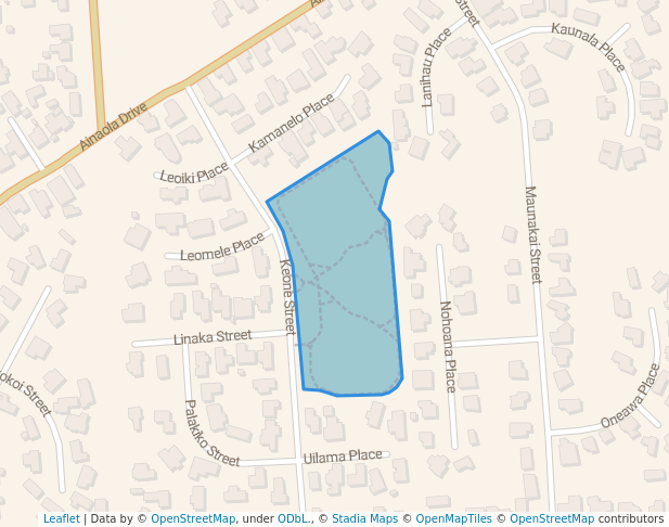 Machado Acres Park in Hilo | Map and Routes