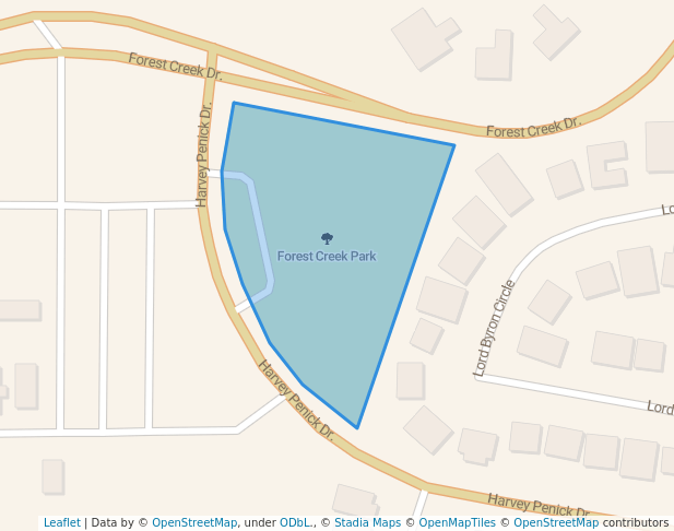 Forest Creek Park in Round Rock | Map and Routes