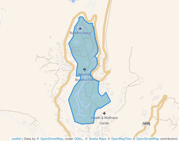 Ravangla monastery in Ravangla | Map and Routes