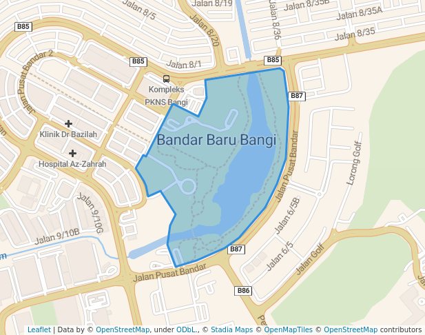 Taman Tasik Cempaka in Bandar Baru Bangi | Map and Routes