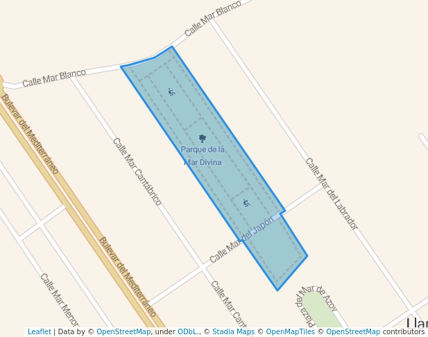 Parque de la Mar Divina in Vícar | Map and Routes