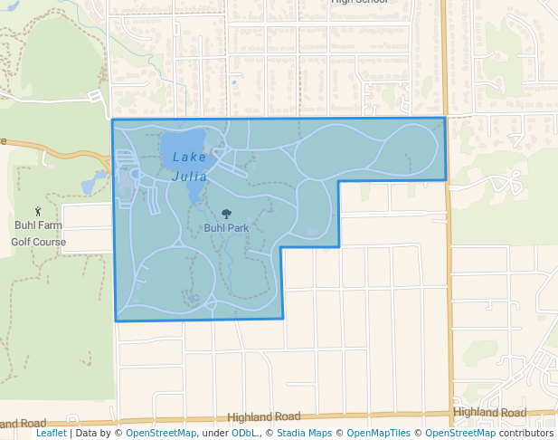 Buhl Park in Hermitage | Map and Routes
