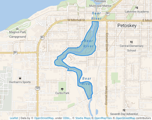 Bear River Valley Recreation Area in Petoskey | Map and Routes